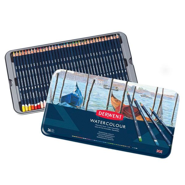 Derwent Watercolour Pencil Tin Sets