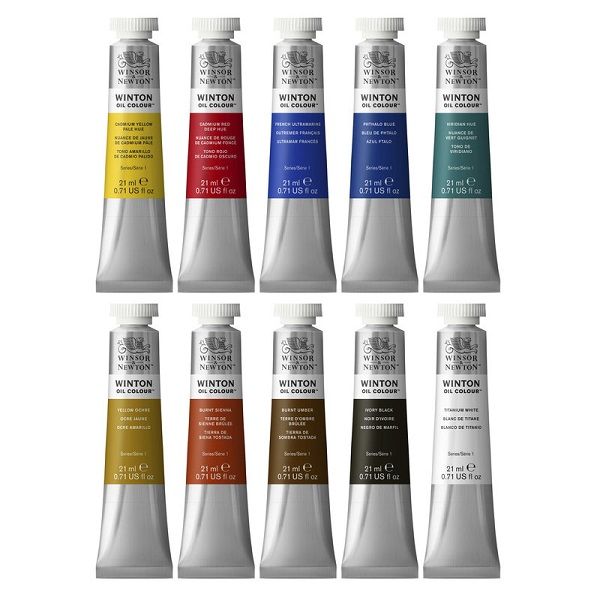 Winsor & Newton Winton Oil Colour 10x21ml Tube Set